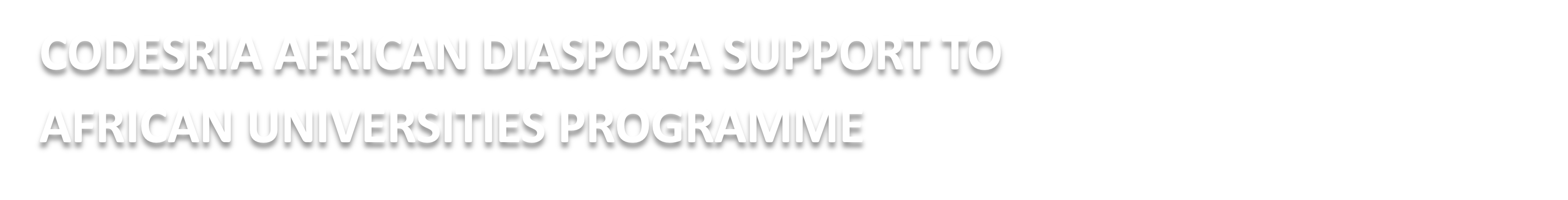 Programmes - CODESRIA