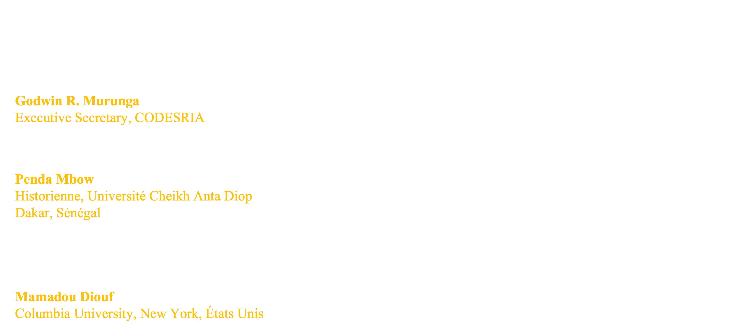 Programmes - CODESRIA